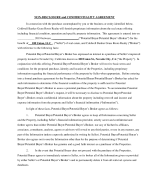 Fillable Online Sample NDA: Non-disclosure, confidentiality agreement ...