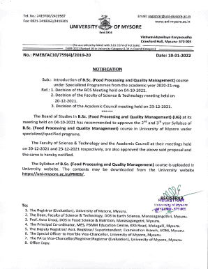 Fillable Online Food Science Certificate ProgramDepartment of Food ...