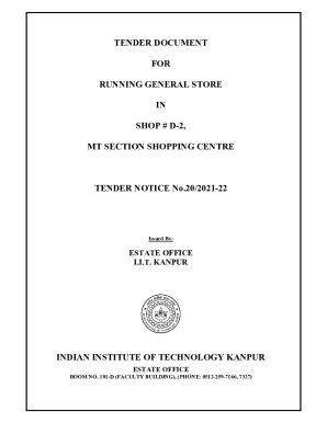 Fillable Online FREE 7+ Sample Tender in PDF - Sample Templates Fax ...