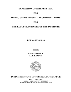 Fillable Online EOI - Expression of Interest - Tender Services Fax ...