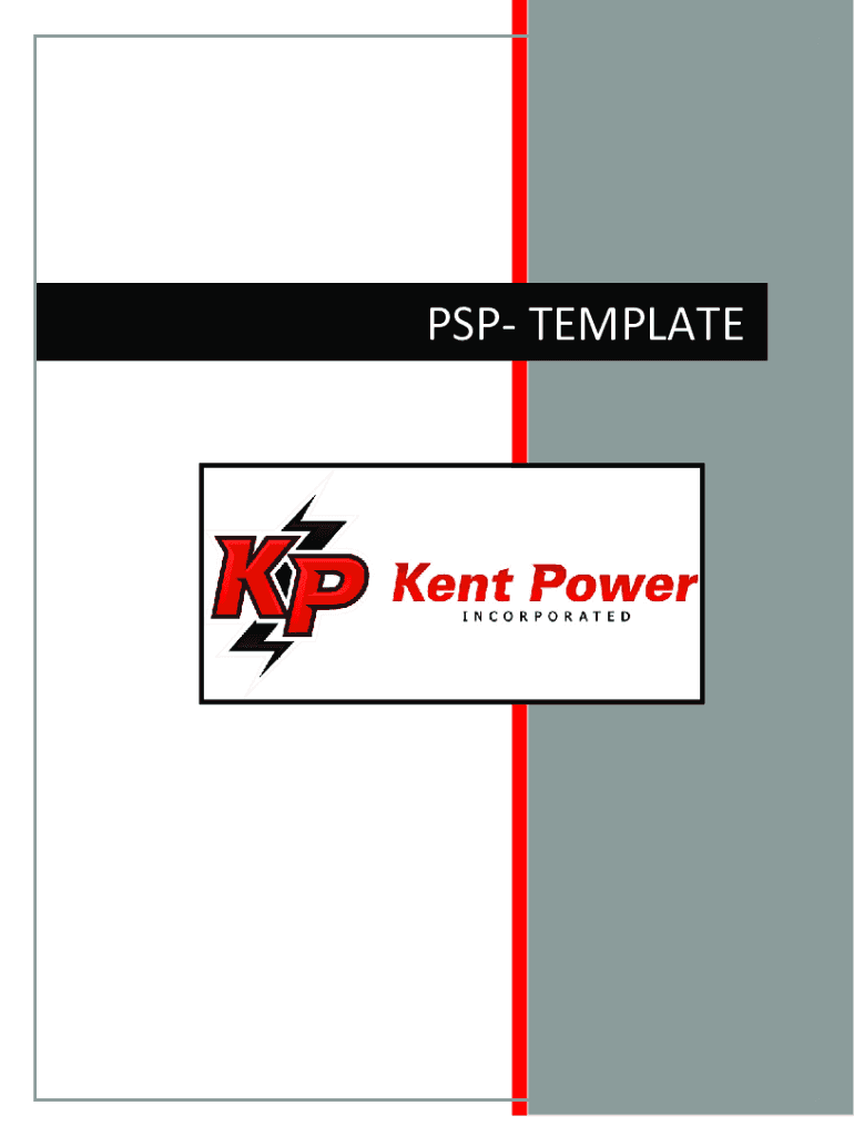 Fillable Online PSP- TEMPLATE Fax Email Print - pdfFiller