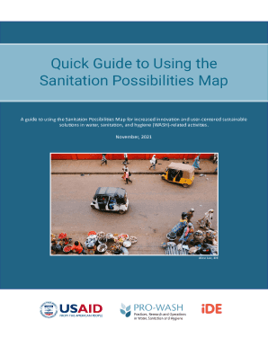 Fillable Online Quick Guide to Using the Sanitation Possibilities Map ...