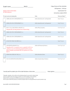 Fillable Online Student's name: EWU ID Fax Email Print - pdfFiller