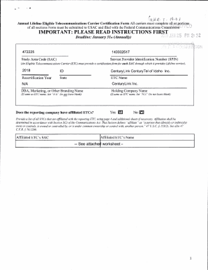 Fillable Online puc idaho 20190125CenturyLink Form 555.pdf Fax Email ...