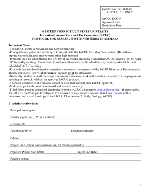 Fillable Online research.wayne.eduiacucforms-and-documentsIACUC forms ...