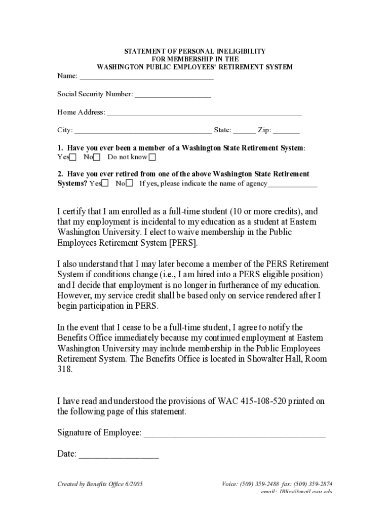 Fillable Online Public Pensions - Department of Retirement ...