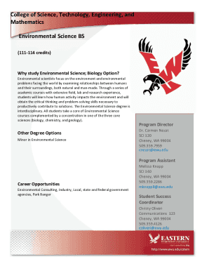 Fillable Online in.ewu.edu advising wp-contentCollege of Social ...