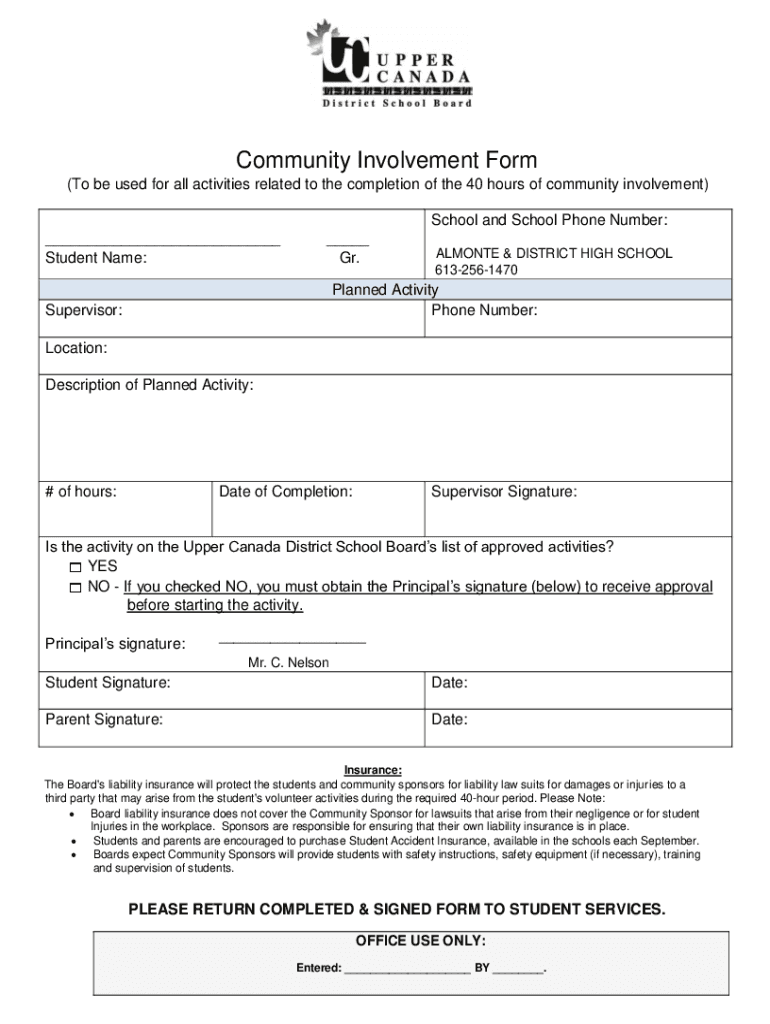 Fillable Online schoolweb.tdsb.on.caPortalsburnhamthorpeCommunity ...
