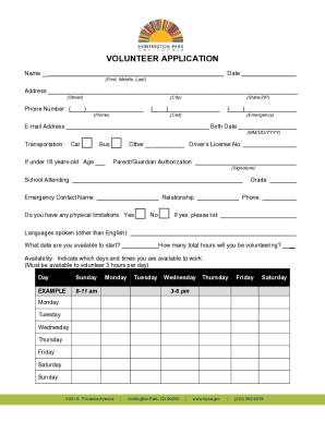 Fillable Online Volunteer Application Fillable Form3.pdf Fax Email ...