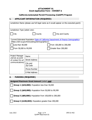 Fillable Online California Automated Permit Processing (CalAPP) Program ...