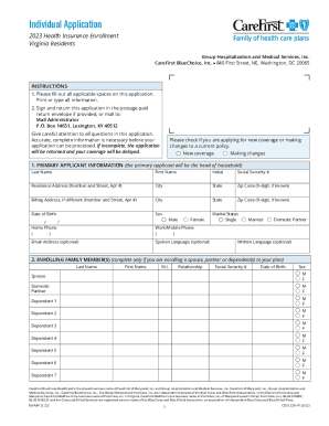 Fillable Online Virginia Consumer Health Insurance Plans 2023. Virginia ...