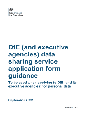 Fillable Online DfE data sharing service application form guidance Fax ...