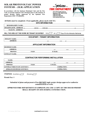 Fillable Online Solar Photovoltaic Power Systems Application. Solar ...