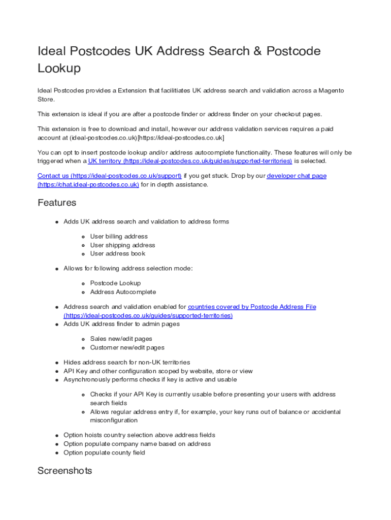 Fillable Online account.ideal-postcodes.co.ukuserssignupUK Postcode ...