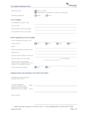 Fillable Online Lei Renewal Application Form - Renew Your Lei Number ...