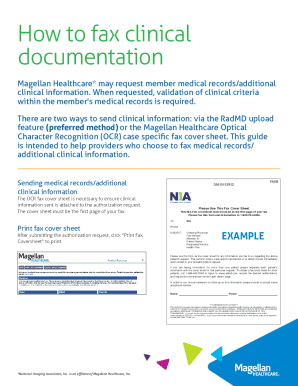 Fillable Online Clinical Forms - Magellan Provider Fax Email Print - pdfFiller