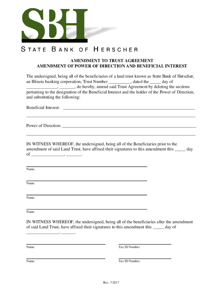 Fillable Online Amendment of Trust Agreement Sample Clauses - Law Insider Fax Email Print ...