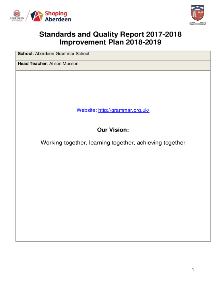 Fillable Online grammar org School: Aberdeen Grammar School Head ...