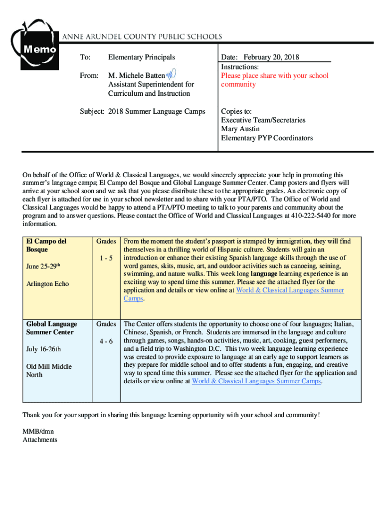Fillable Online AACPS Memo Template Fax Email Print - pdfFiller