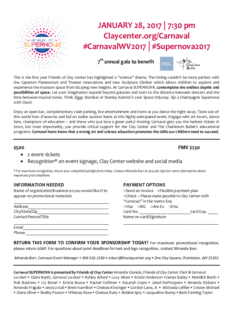 Fillable Online Opening Reception: Holy Moly, Whats Next - denver.org ...