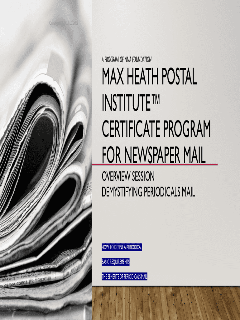 Fillable Online Demystifying Periodicals Mail Fax Email Print - pdfFiller