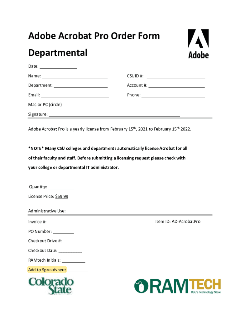 Fillable Online How to create an order form - Adobe Inc. Fax Email ...