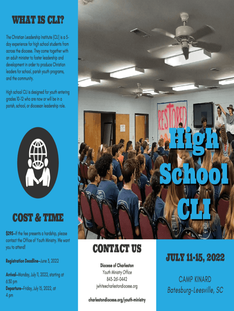 Fillable Online High School CLI 2022 - South Carolina CatholicHigh ...