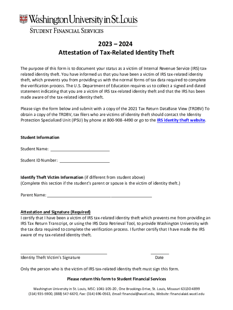 Fillable Online 2023 - 2024 Proof of Identity, and Statement of Educational Purpose Fax Email ...