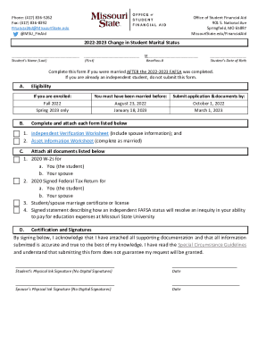 Fillable Online Financial Aid Resources for SOAR - Missouri State ...