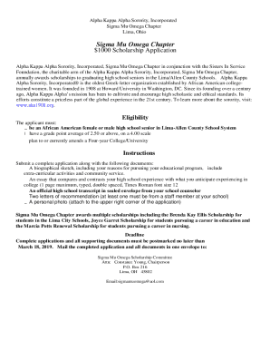 Fillable Online Alpha Kappa Alpha Sorority, Inc.Alpha Mu Omega Chapter ...