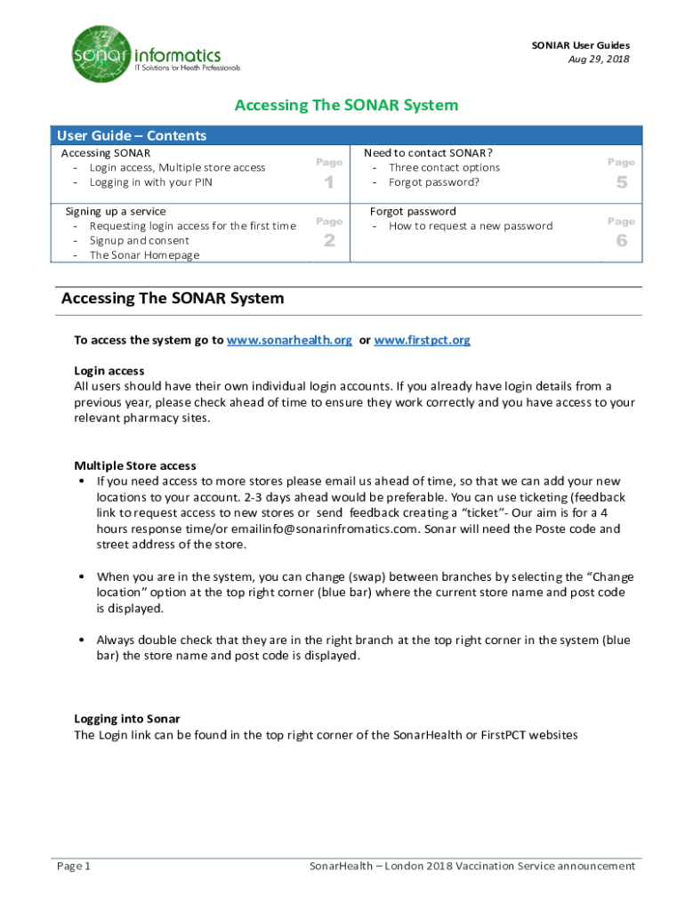 Fillable Online Sonar Manuals and User GuidesAll-Guides.com Fax Email Print - pdfFiller