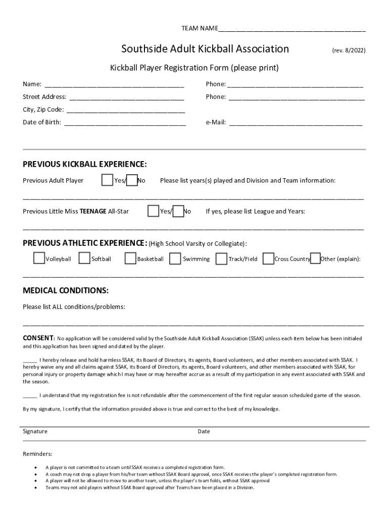 Fillable Online Kickball Team Names - The Complete List - Kickball Zone ...