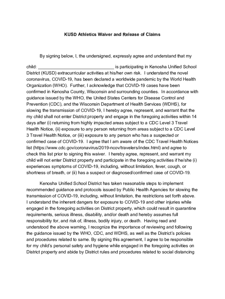 Fillable Online VOLLEYBALL PLAYER WAIVER, ASSUMPTION OF THE RISK ...