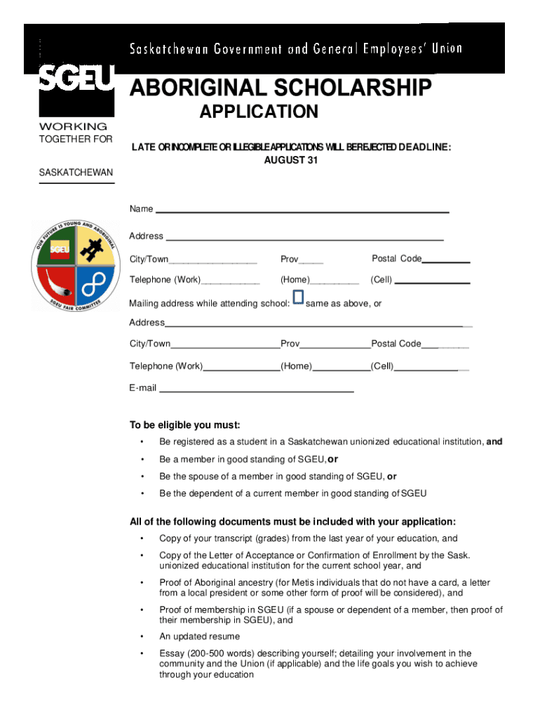 Fillable Online Home SGEU - Saskatchewan Government and General ...