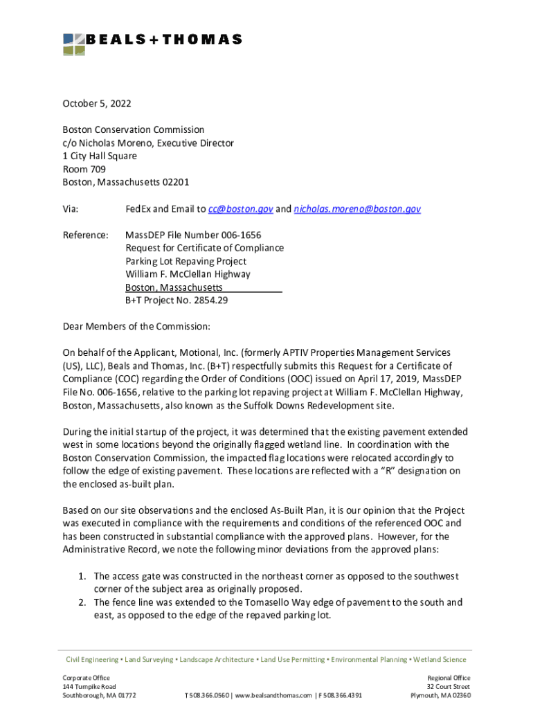 Fillable Online COC Request - Boston.gov Fax Email Print - pdfFiller