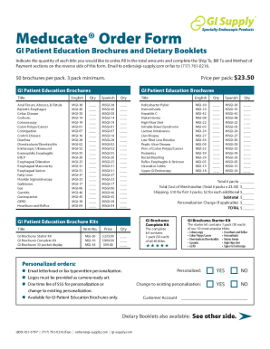 Fillable Online New GI Patient Education Brochures by GI Supply - prweb ...