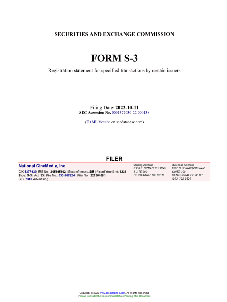 Fillable Online SEC Releases FAQs Relating to Use of Form S-3 Registration Statement in ... Fax ...