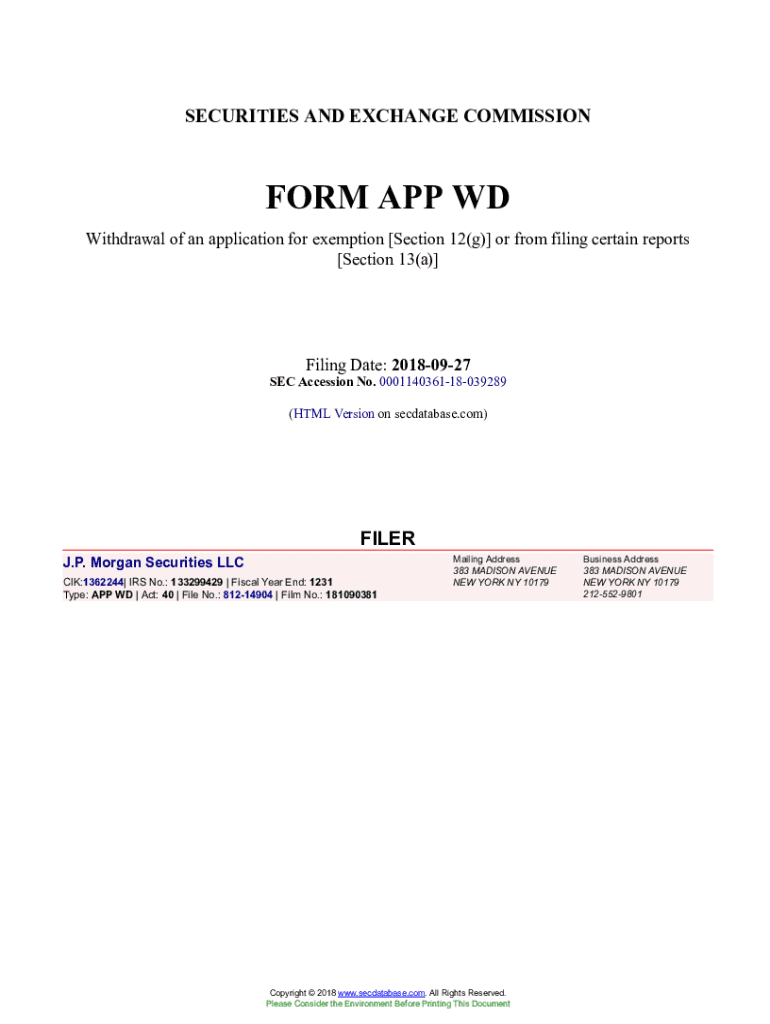 Fillable Online APP WD Form - Withdrawal of an Application for ...