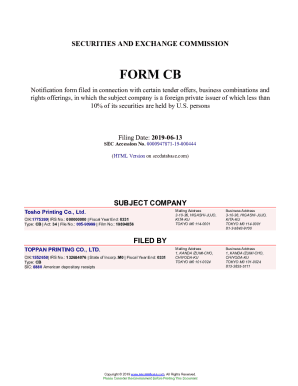 Fillable Online SEC Form CB Definition - Investopedia Fax Email Print ...