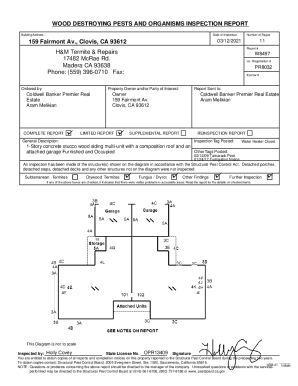 Fillable Online What is a Wood Destroying Insect (WDI) Inspection ...