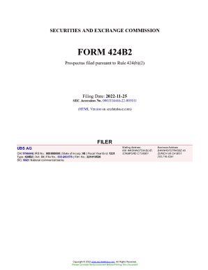 Fillable Online UBS AG Form 424B2 Filed 2022-11-25. Accession Number ...