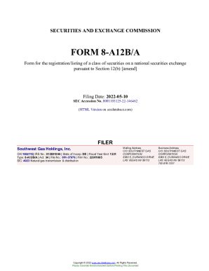 Fillable Online Form 8-A12B/A - SEC Fax Email Print - pdfFiller