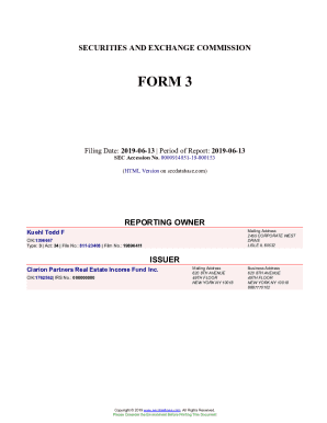 Fillable Online Kuehl Todd F Form 3 Filed 2019-06-13. Accession Number ...