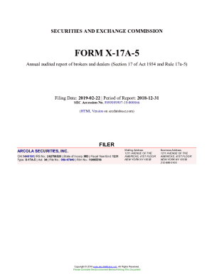 Fillable Online FORM X-17A-5 - SECDatabase Fax Email Print - pdfFiller
