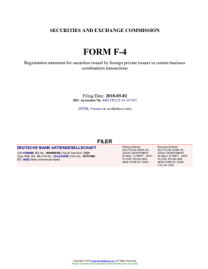 Fillable Online SEC Form F-4 Definition - Investopedia Fax Email Print - pdfFiller