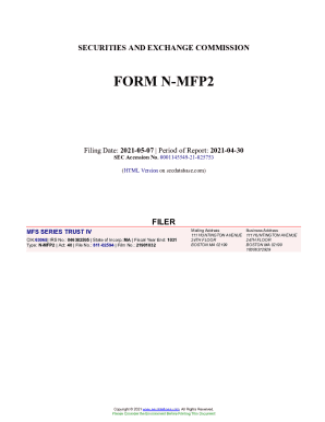 Fillable Online FORM N-MFP2 - SECDatabase Fax Email Print - pdfFiller
