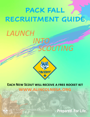 Fillable Online BSA Scout Recruiting: A Simple Guide To Growing Your ...