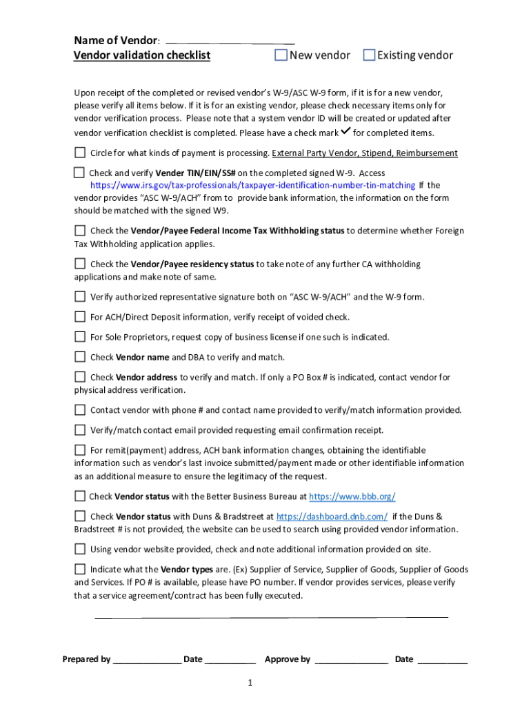 Fillable Online Vendor Validations Using the Data on Invoices, Banking Forms and ... Fax Email ...
