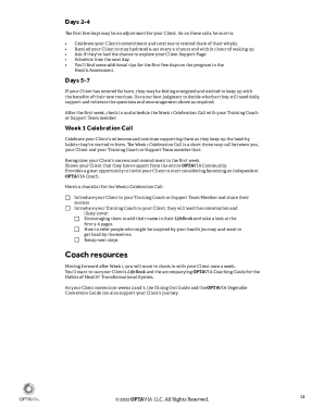 Fillable Online OPTAVIA Quick Start Guide & Health Assessment Fax Email ...