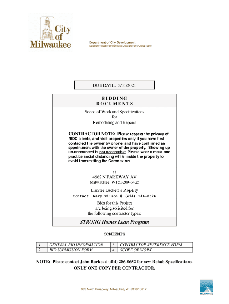 Fillable Online city milwaukee Showing up Fax Email Print - pdfFiller